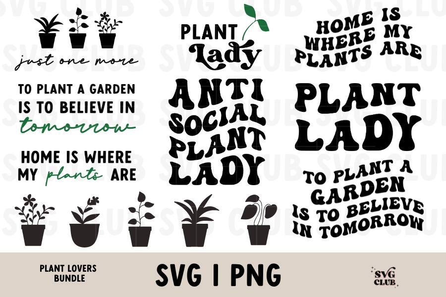 Plants SVG/PNG Bundle – SVG Club